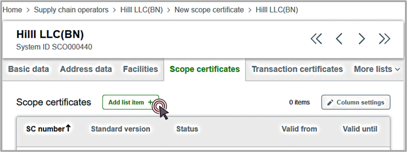Creating a Scope Certificate (SC) – GTB Help Centre